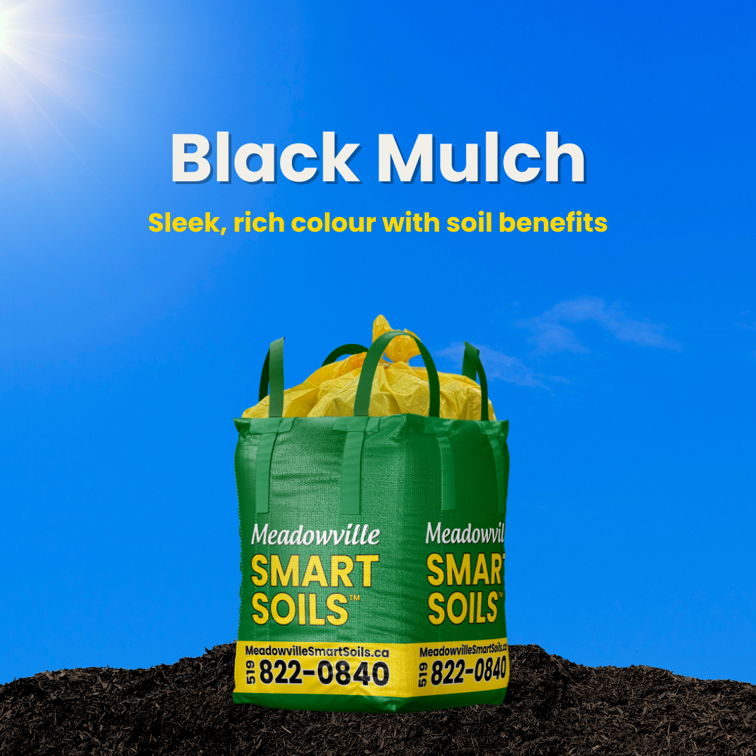Black Mulch ~ Yard Bag Delivery – Meadowville Smart Soils™